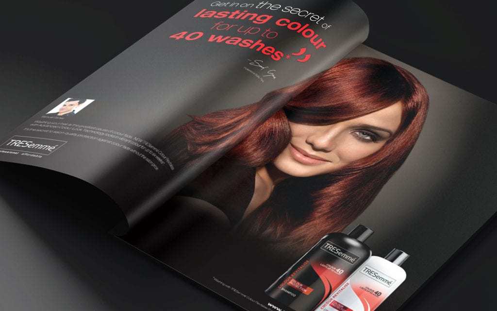 TRESemmé advertising campaign - Creative Design Agency Surrey